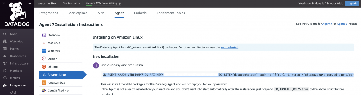 Install Datadog Agent to monitor your Server - YippeeCode