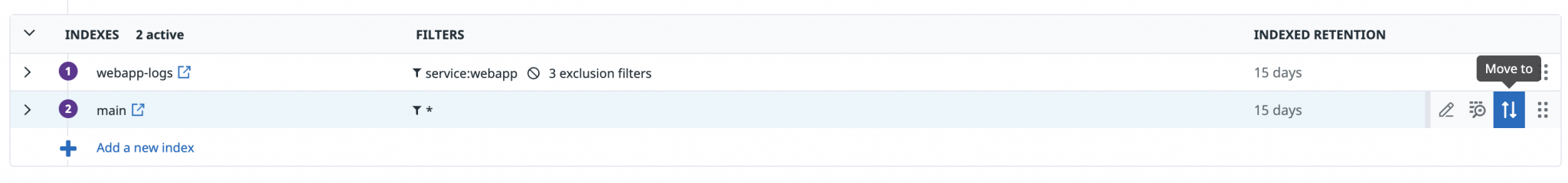 Datadog Log Indexes and Facets - YippeeCode