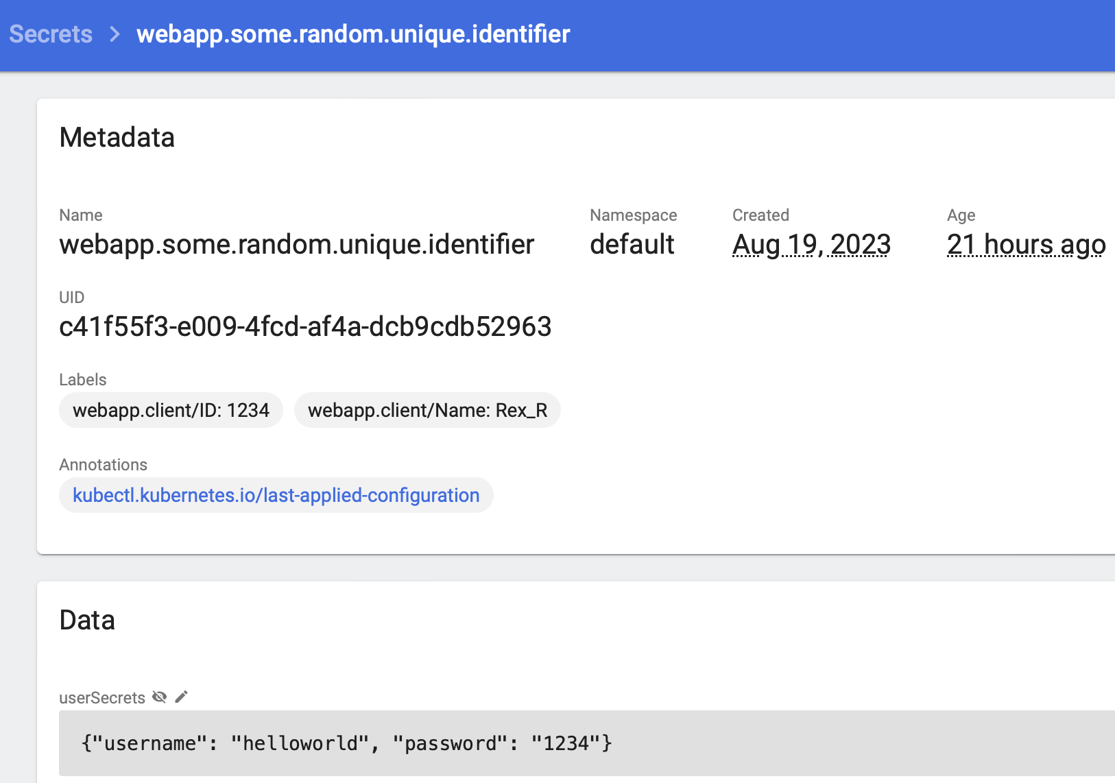 Access Kubernetes Secret from Pod container - YippeeCode